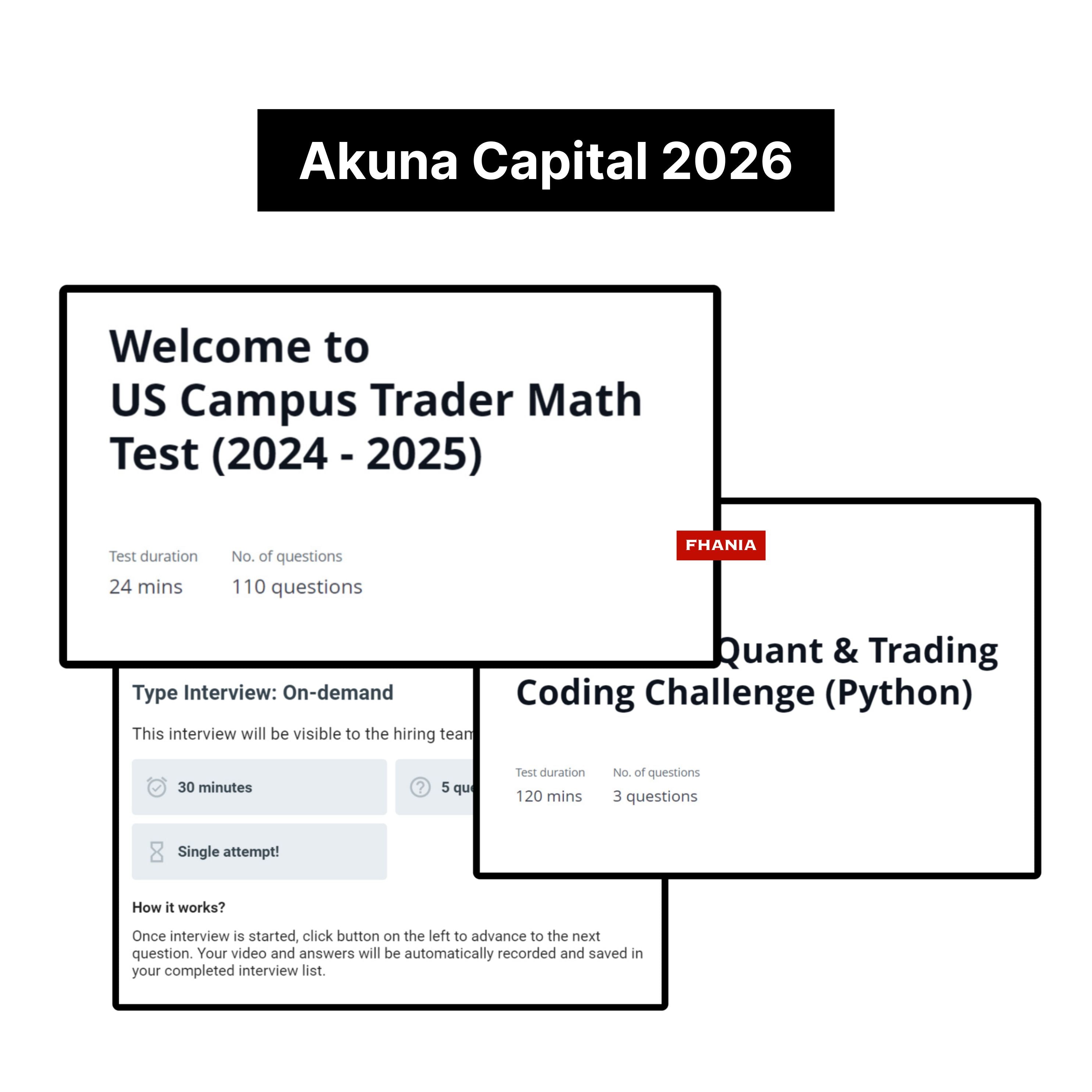 Get 2026 Akuna Capital Coding Challenge Questions – Offer