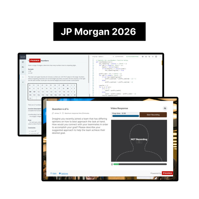 JP Morgan 2026 IB Summer Analyst HireVue – Hardest Valuation Question ...