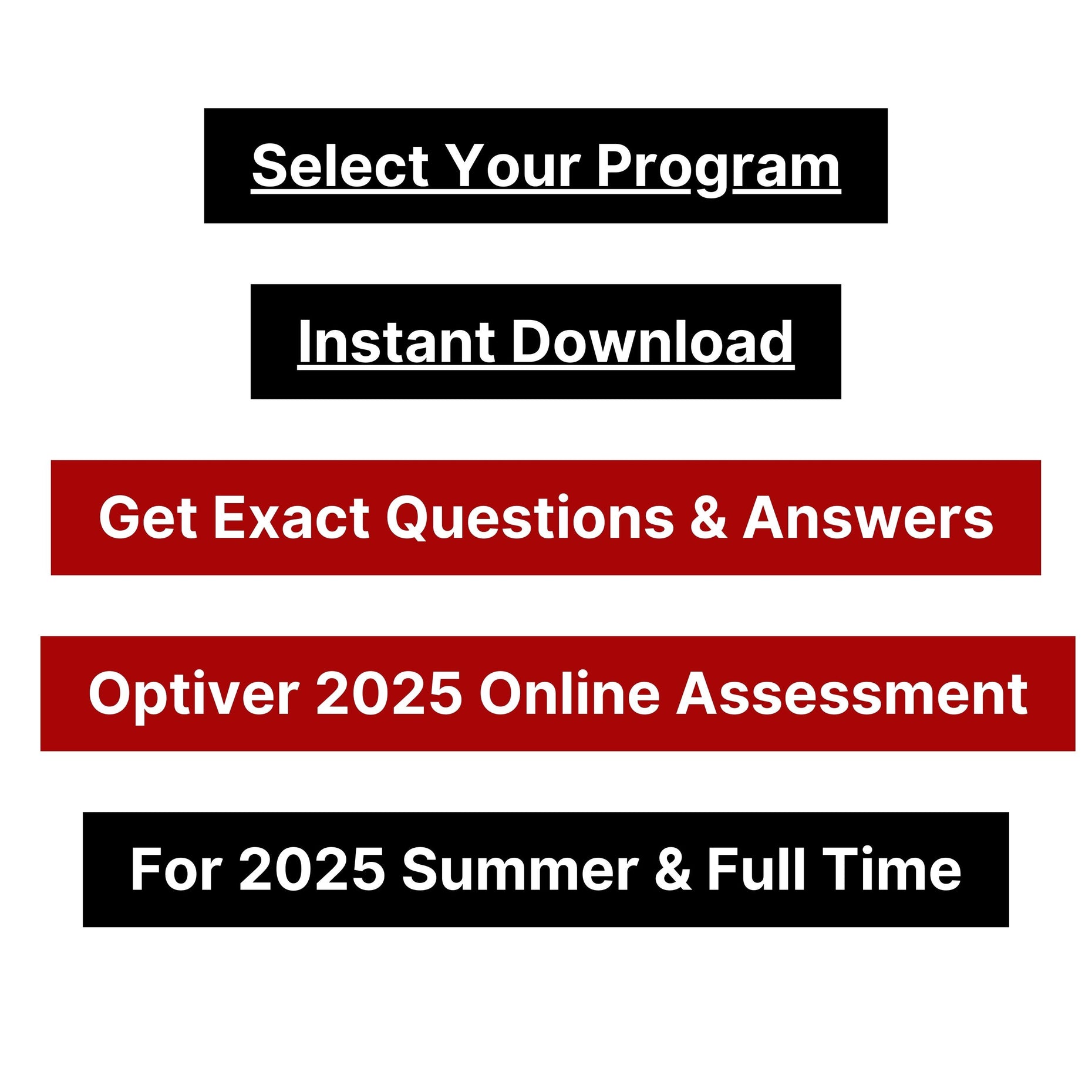 Get 2025 Optiver Online Assessment Exact Questions & Answers – Offer