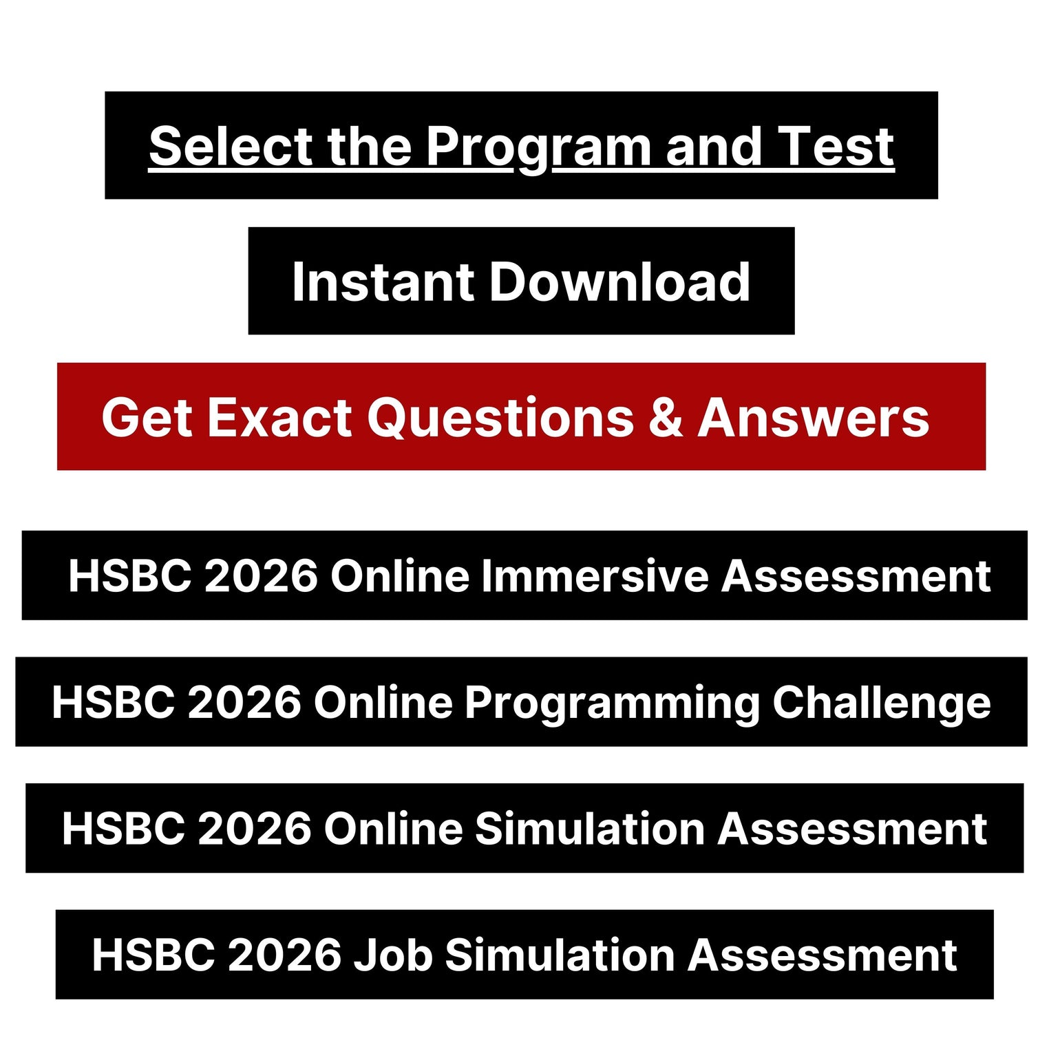 Get HSBC Online Assessment 2026: Exact Questions & Full Answers – Offer