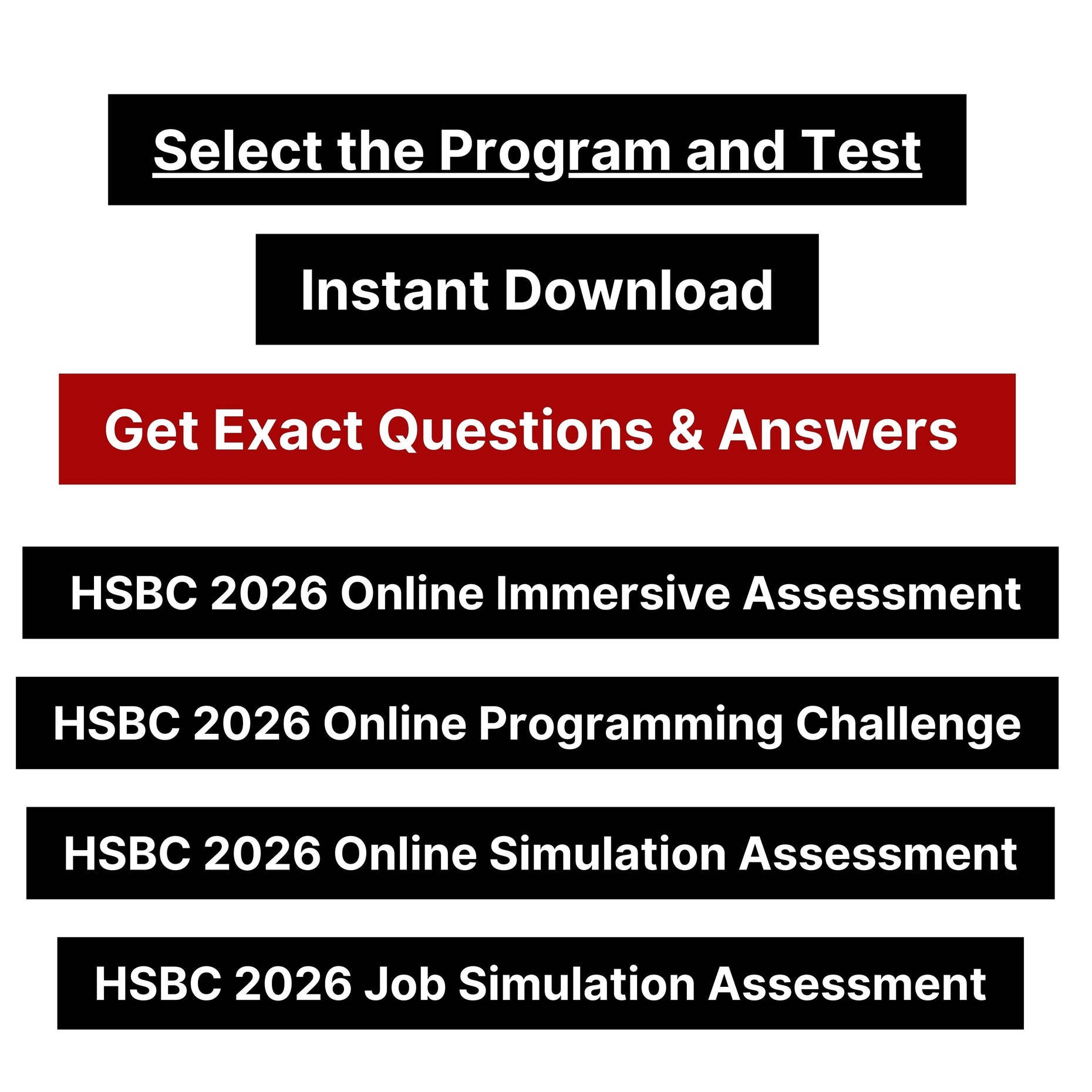 Get HSBC Online Assessment 2026: Exact Questions & Full Answers – Offer