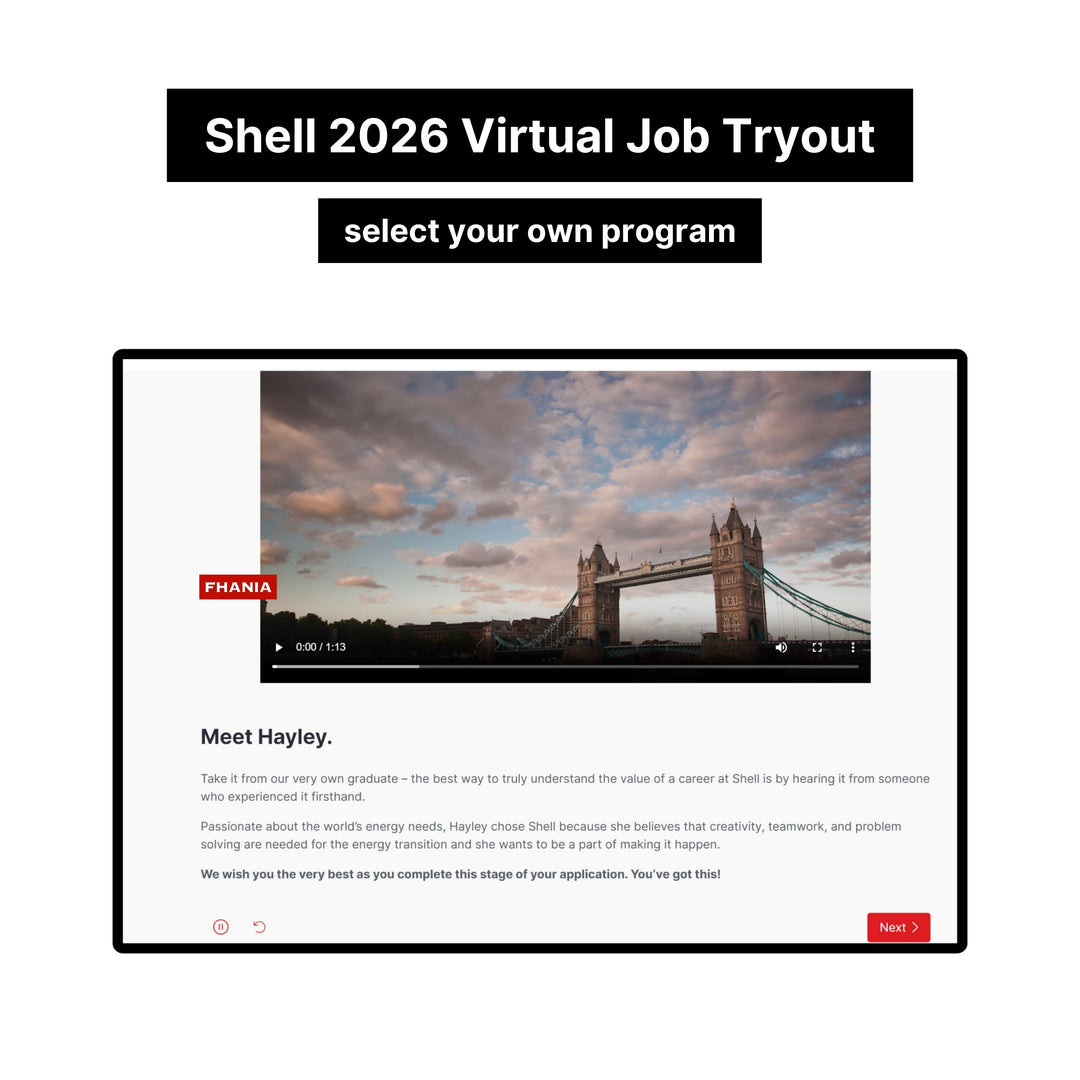 Get 2026 Shell Virtual Job Tryout and On-demand Interview Tutorials – Offer